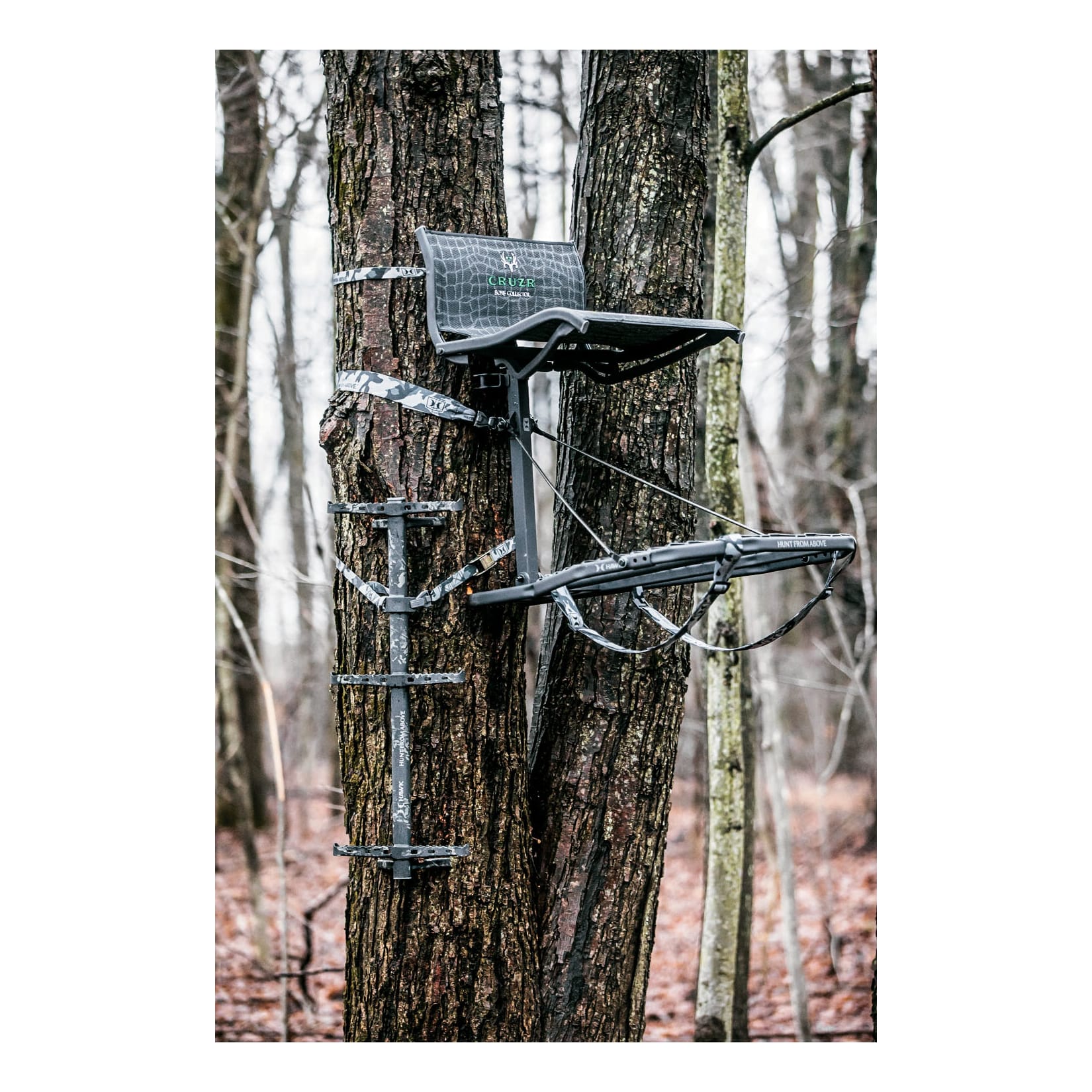 Hang On Tree Stands Hawk Cruzr Bone Collector Hang-On 1-Piece Big Game ...