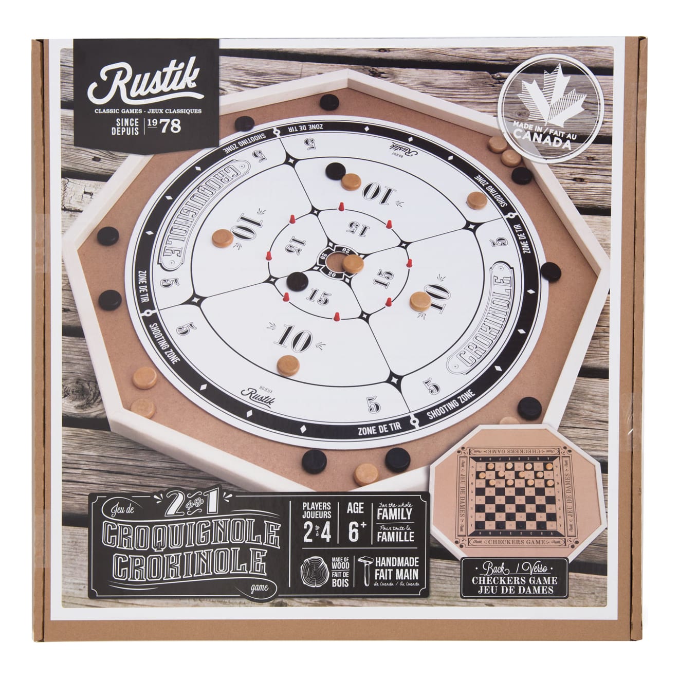 Rustik Crokinole 2-in1 Game | Cabela's Canada