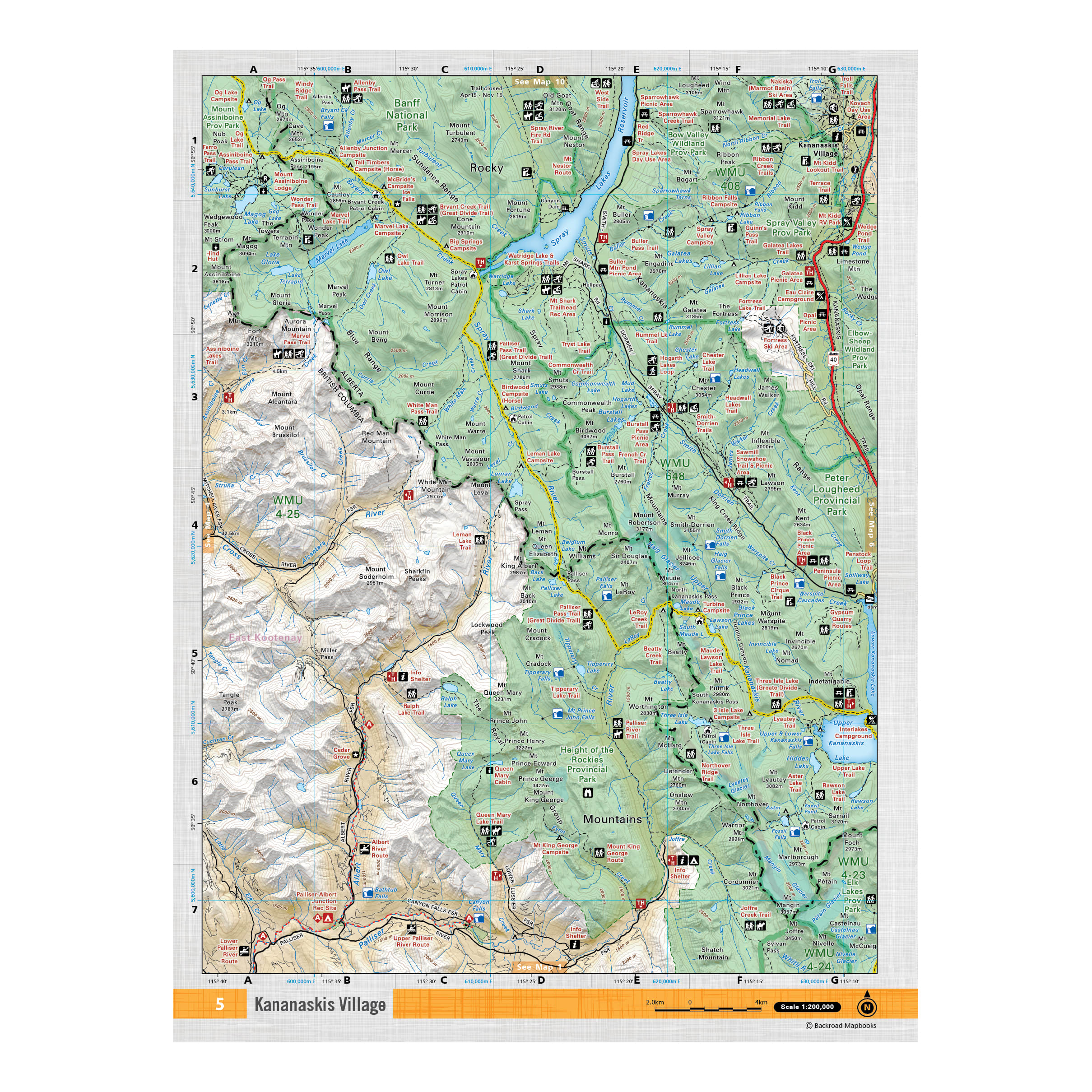 Backroad Mapbook Canadian Rockies Book | Cabela's Canada