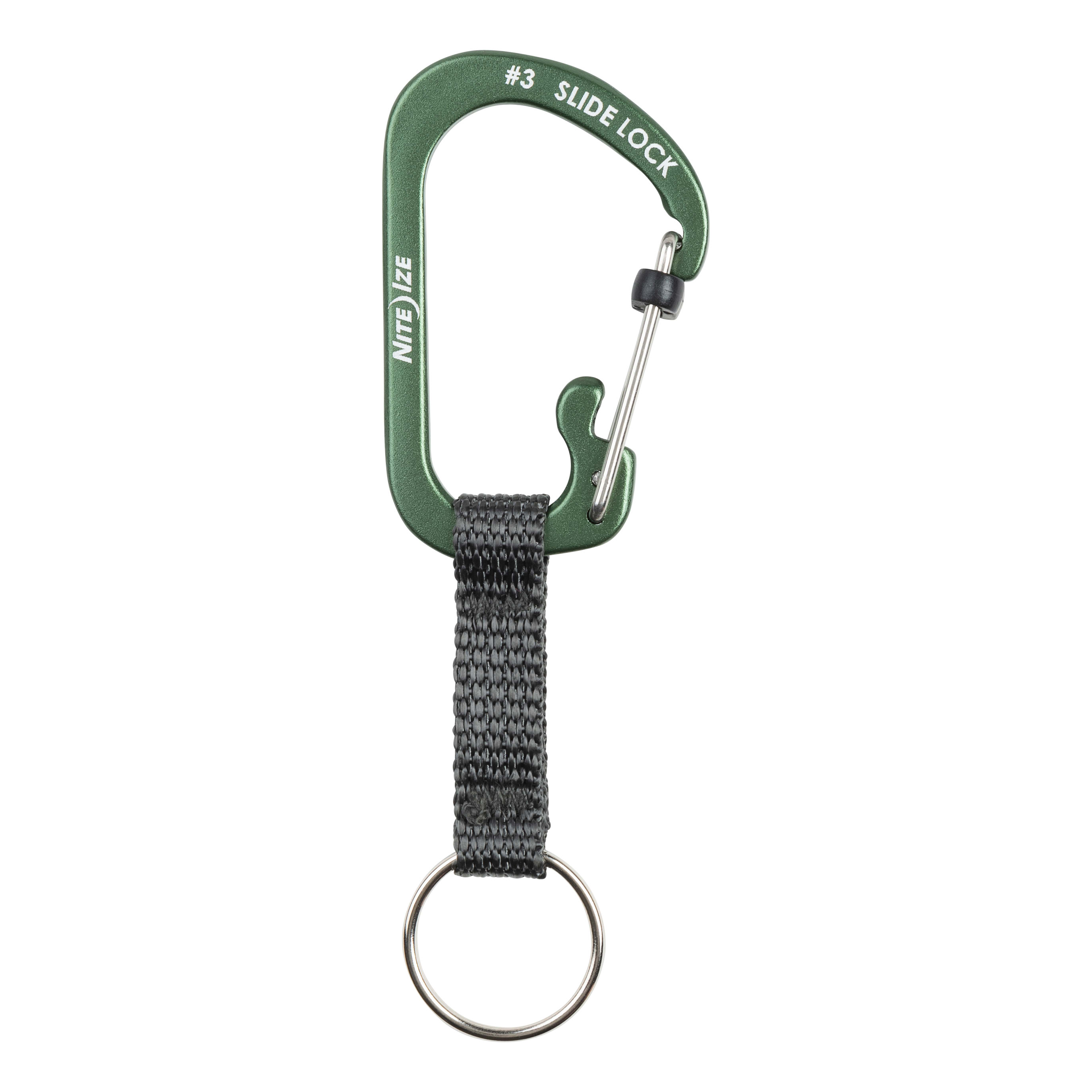Nite Ize® SlideLock® Key Ring Aluminum - Olive | Cabela's Canada