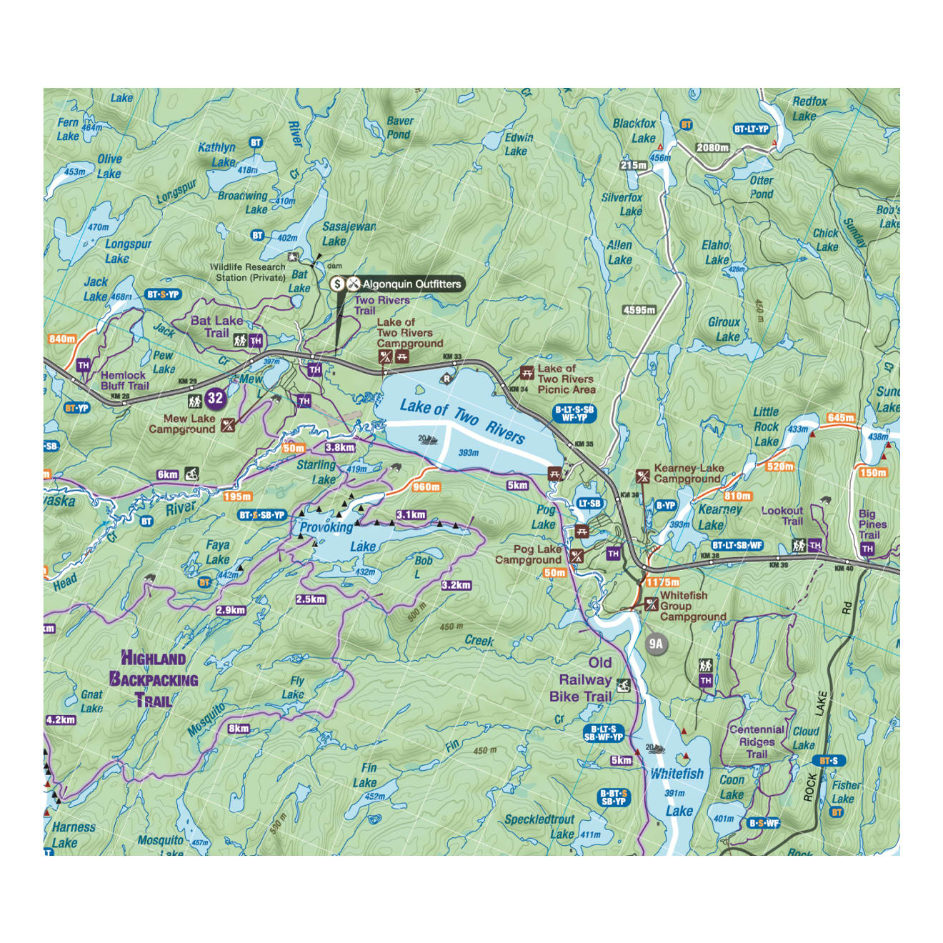 Backroad Mapbooks - Algonquin Provincial Park Ontario Waterproof Map ...