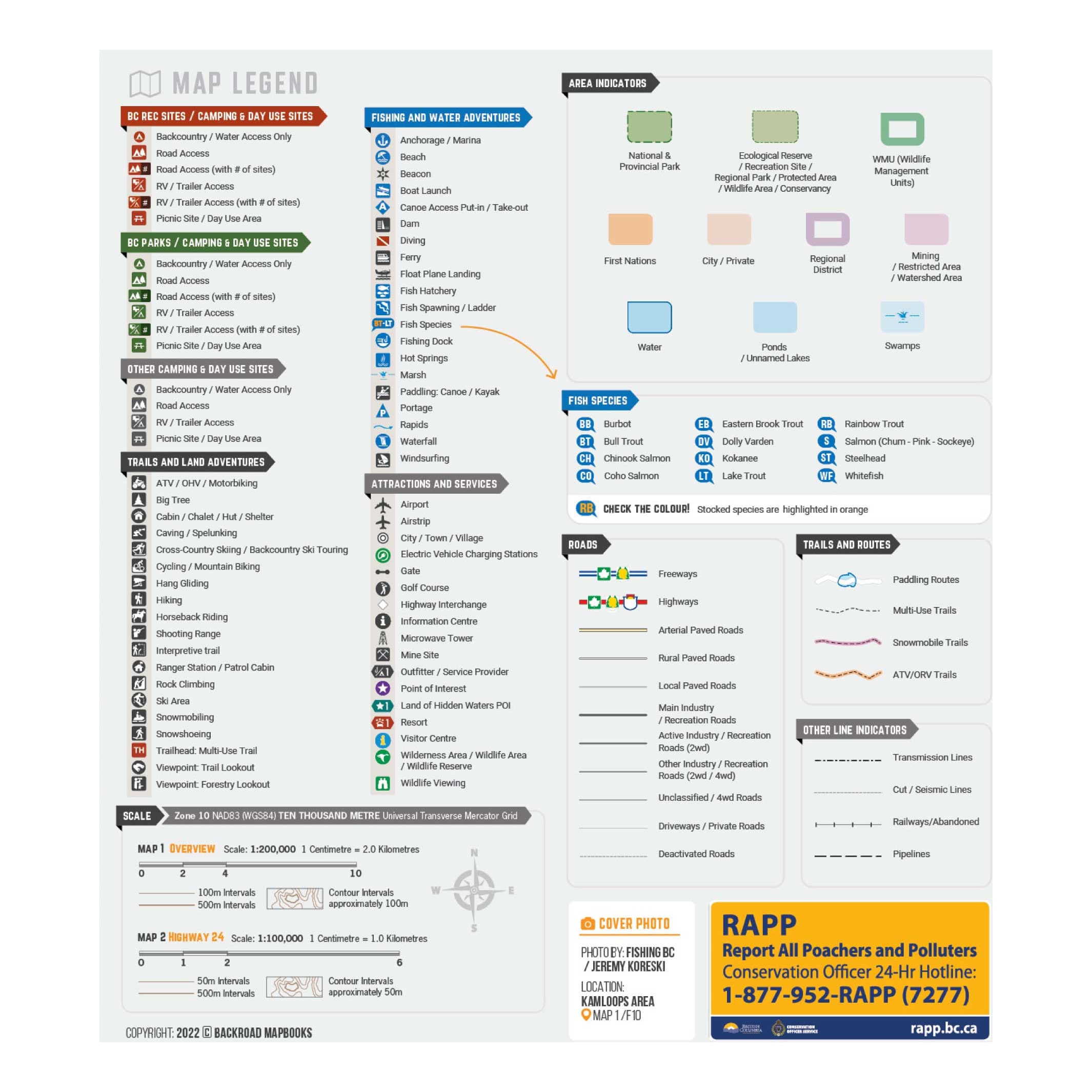 Backroad Mapbook - BC Fishing Highway 24 and The Land of Hidden Waters ...