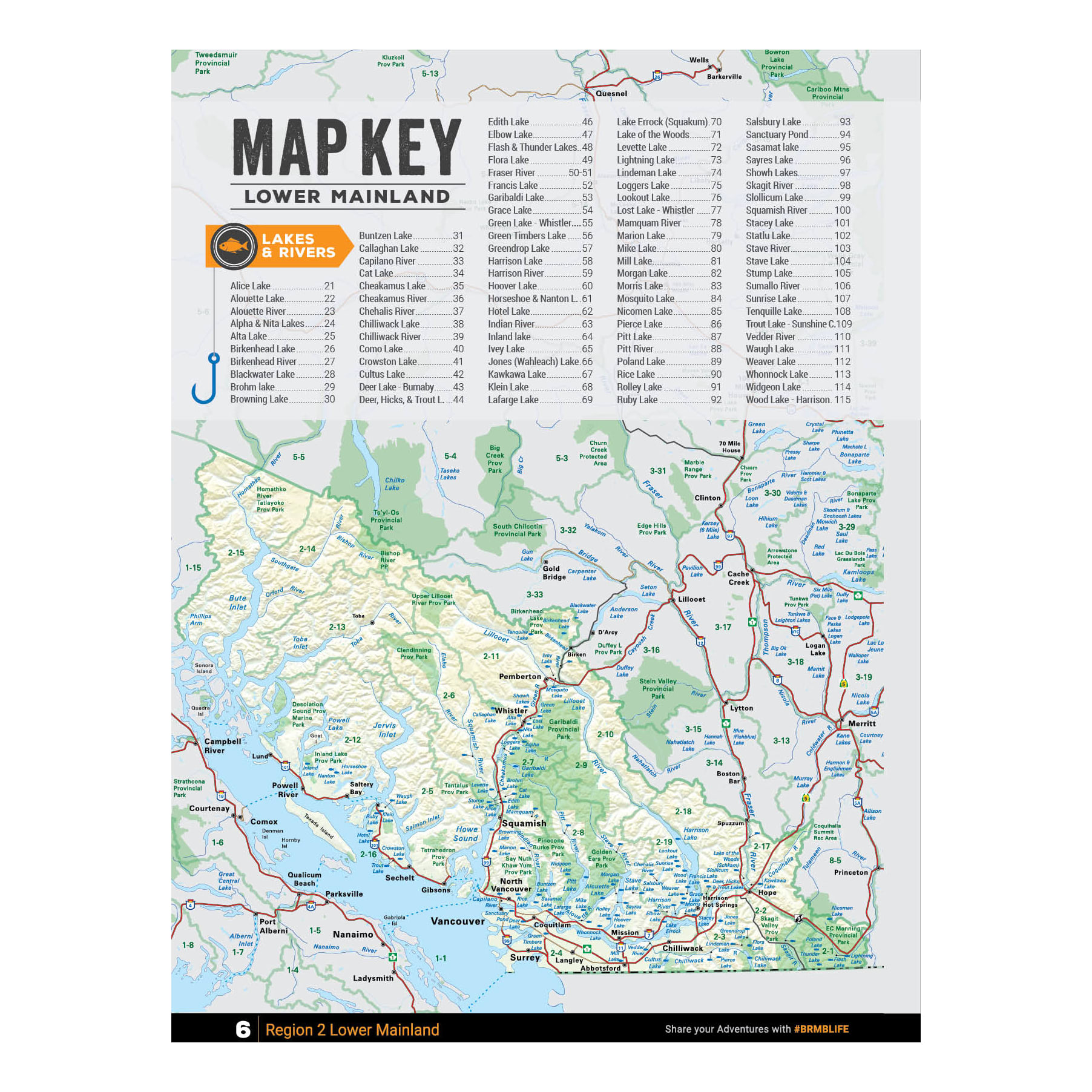 Backroad Mapbook - Lower Mainland BC Fishing Mapbook | Cabela's Canada
