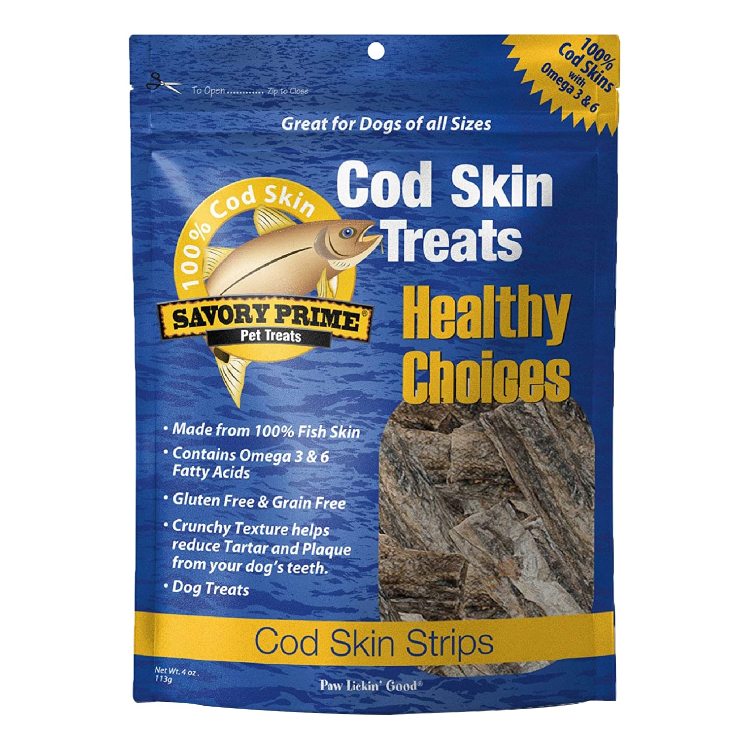 Savory Prime® Cod Skin Fish Strips - 4 oz. | Cabela's Canada