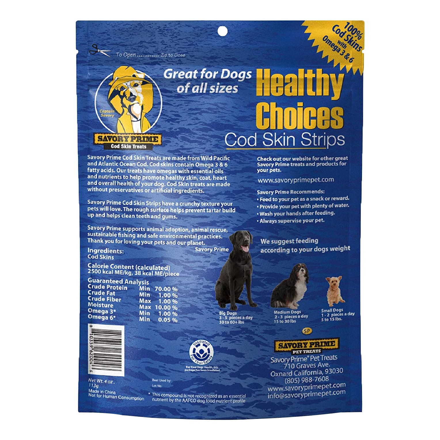 Savory Prime® Cod Skin Fish Strips - 4 oz. | Cabela's Canada