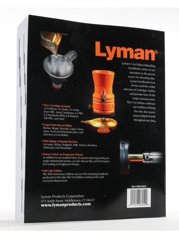 Lyman® 51st Edition Soft Cover Reloading Handbook | Cabela's Canada