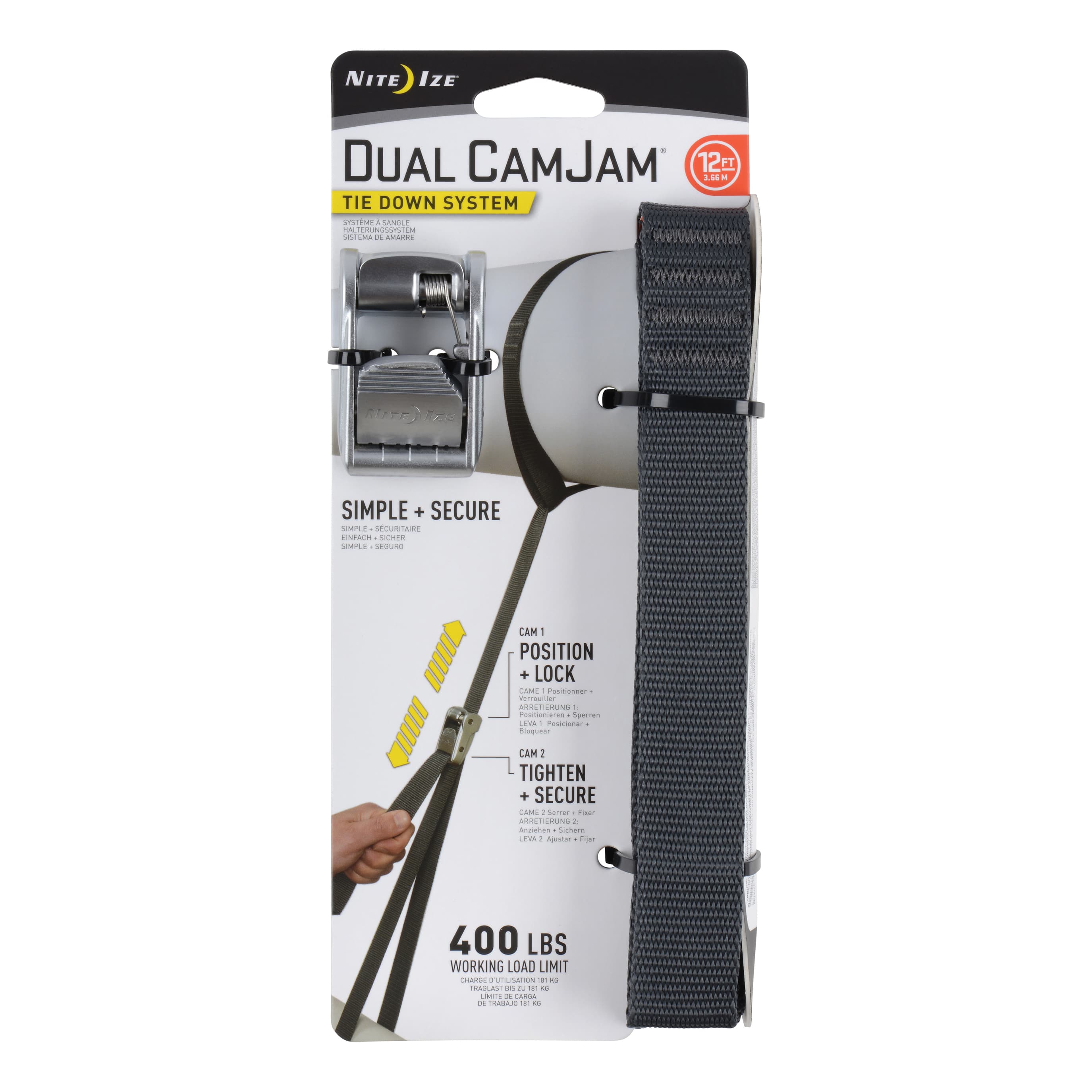 Nite Ize® Dual CamJam® Tie Down System—12' | Cabela's Canada