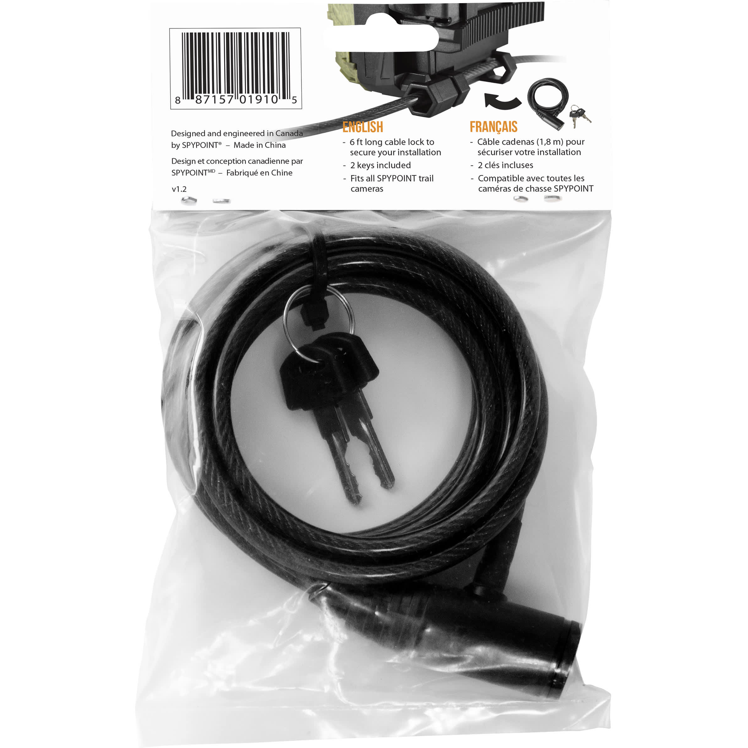 SPYPOINT® 6' Cable Lock | Cabela's Canada