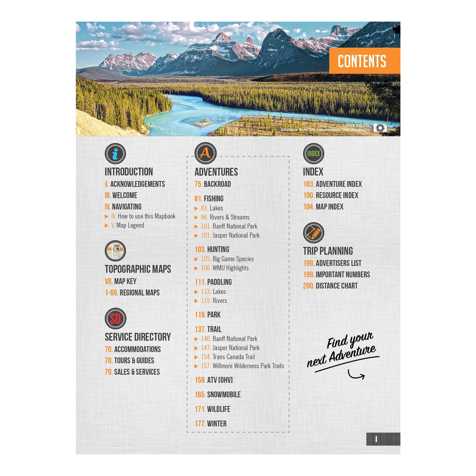 Backroad Mapbooks - Central Alberta Mapbook 5th Edition | Cabela's Canada