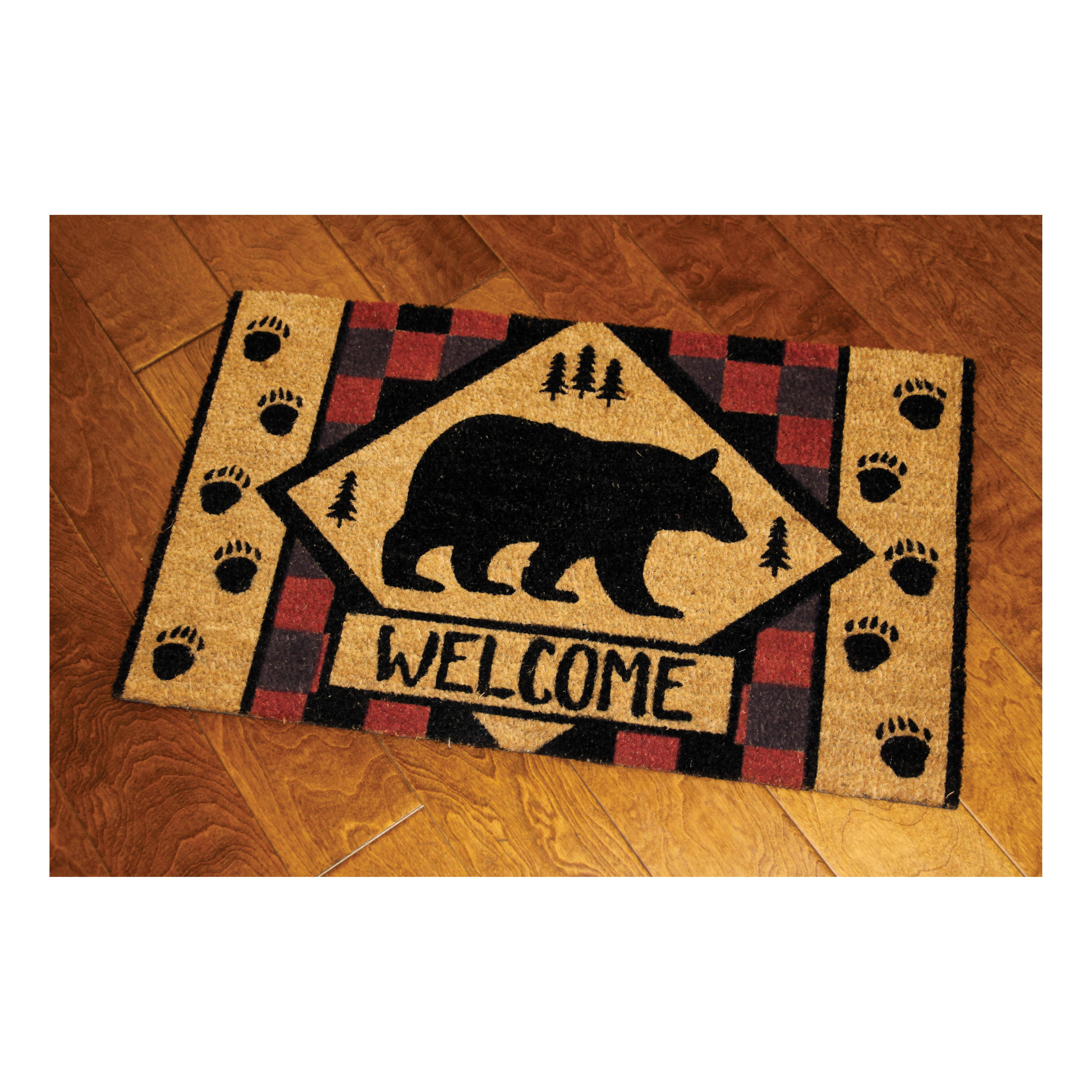 River’s Edge® Welcome Bear Coir Mat | Cabela's Canada