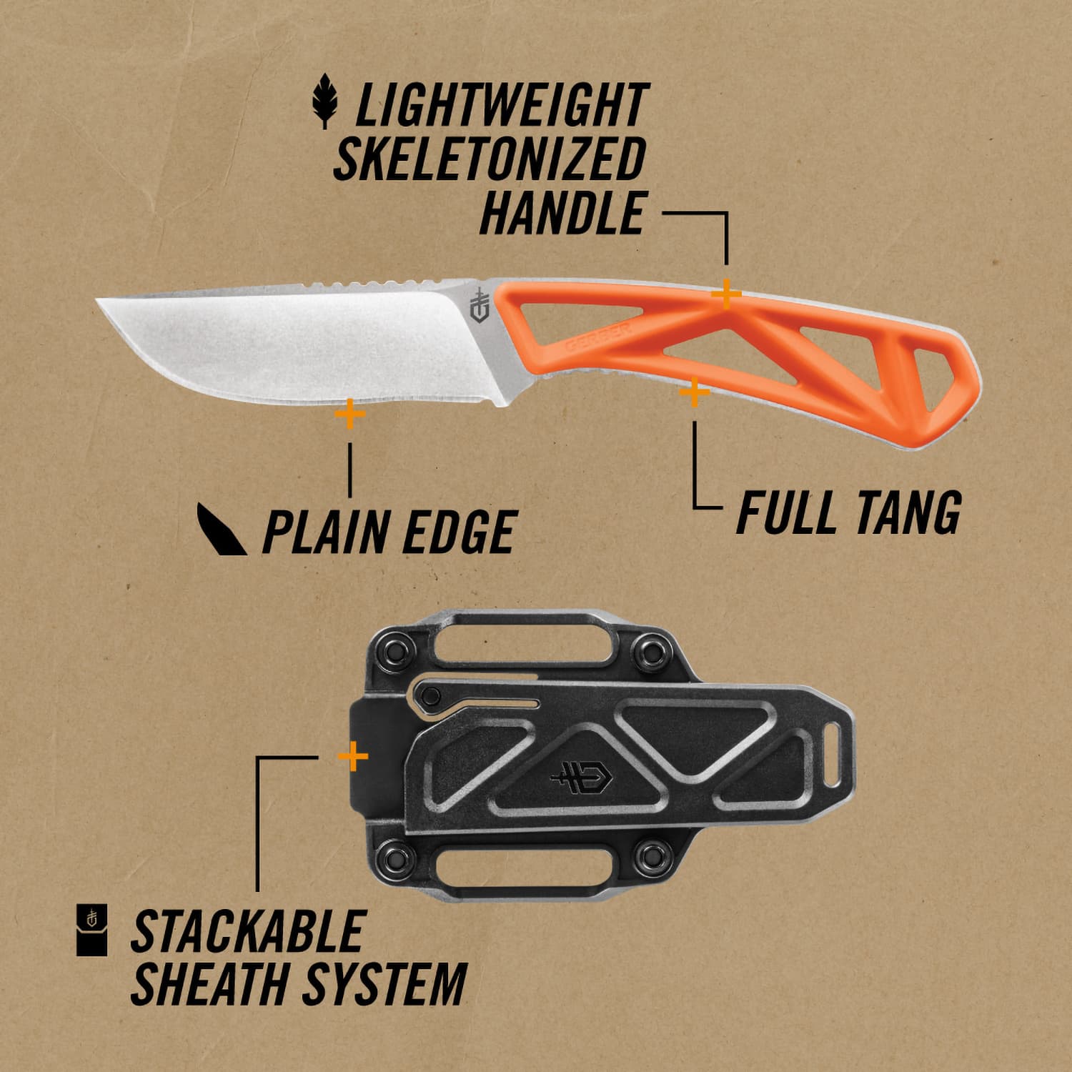 Gerber® Exo-Mod Drop Point Fixed Blade Knife | Cabela's Canada