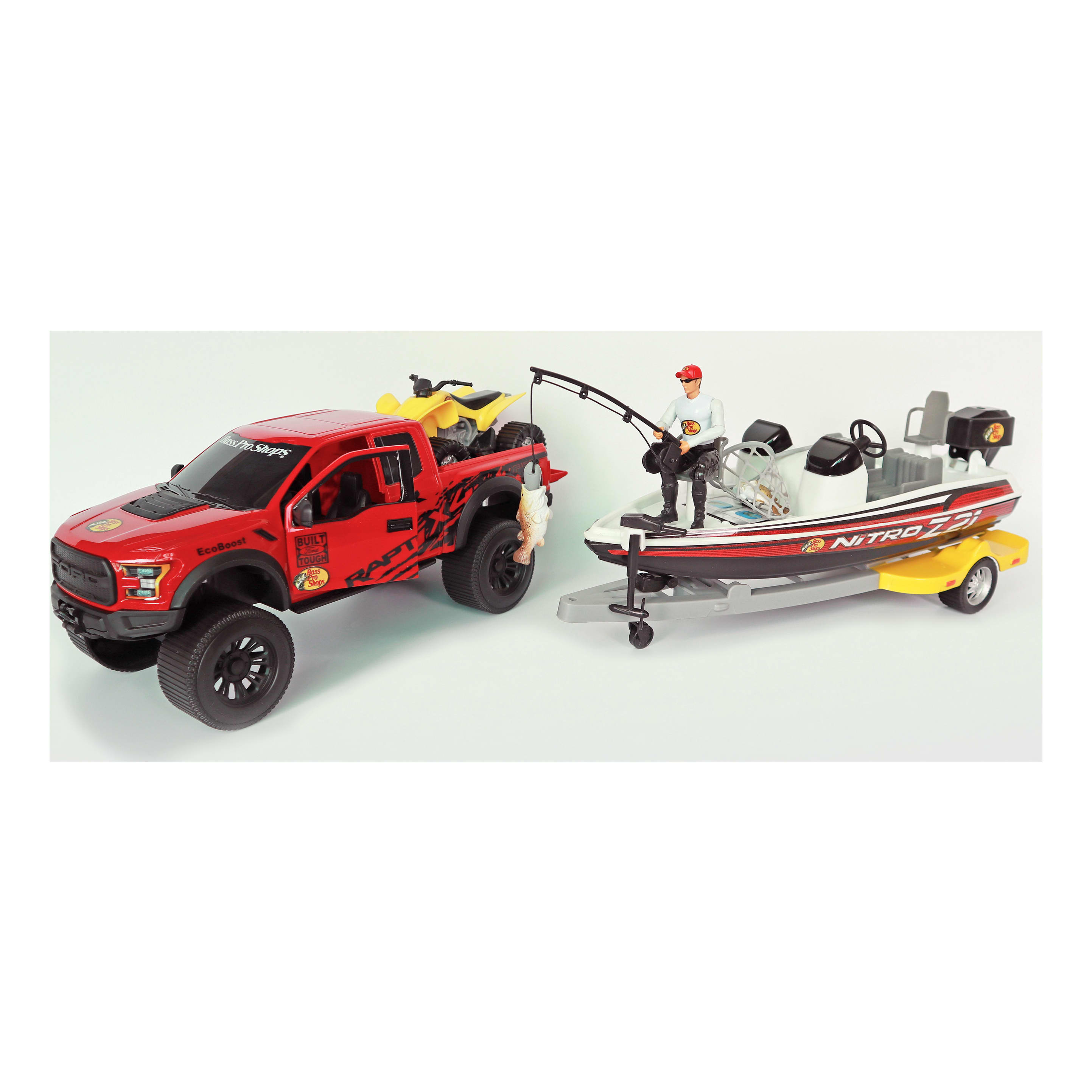 Bass Pro Shops Imagination Adventure Bass Boat And Ford Raptor Playset ...