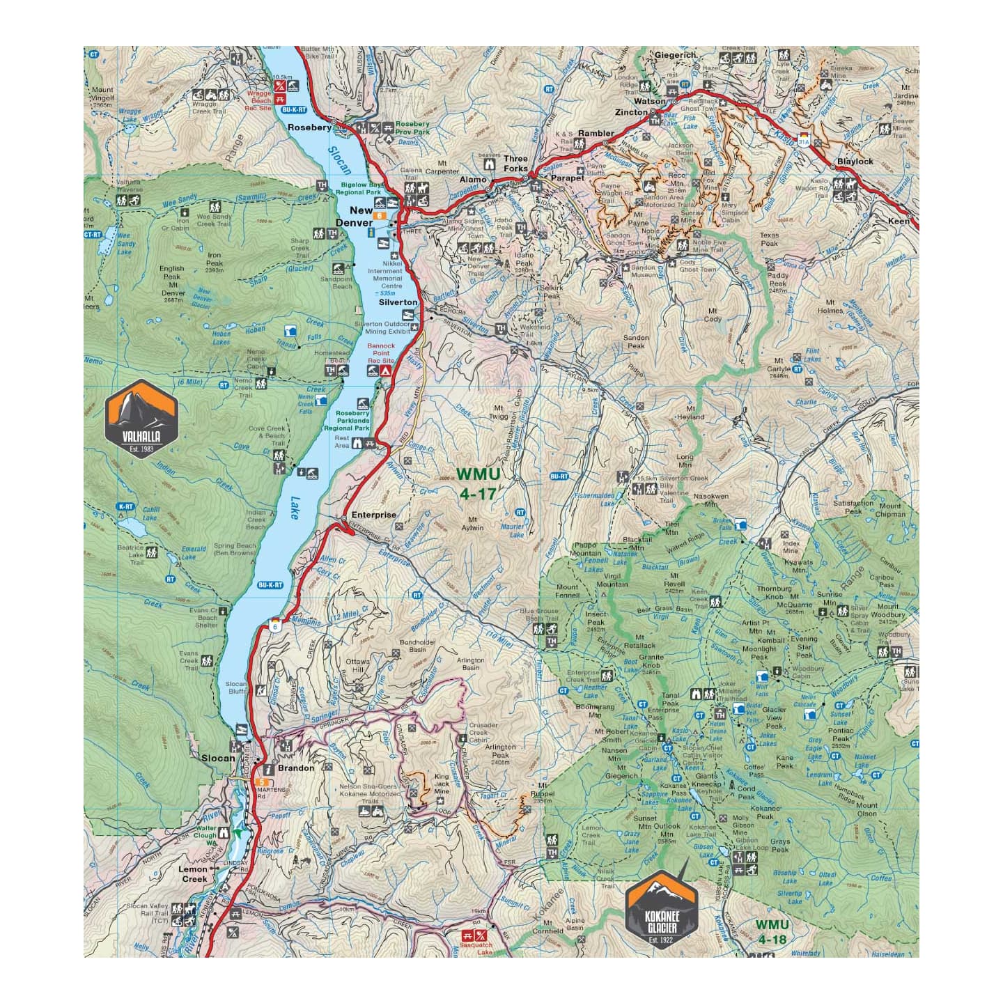 Backroad Mapbooks - West Kootenay BC Waterproof Map – 2nd Edition ...