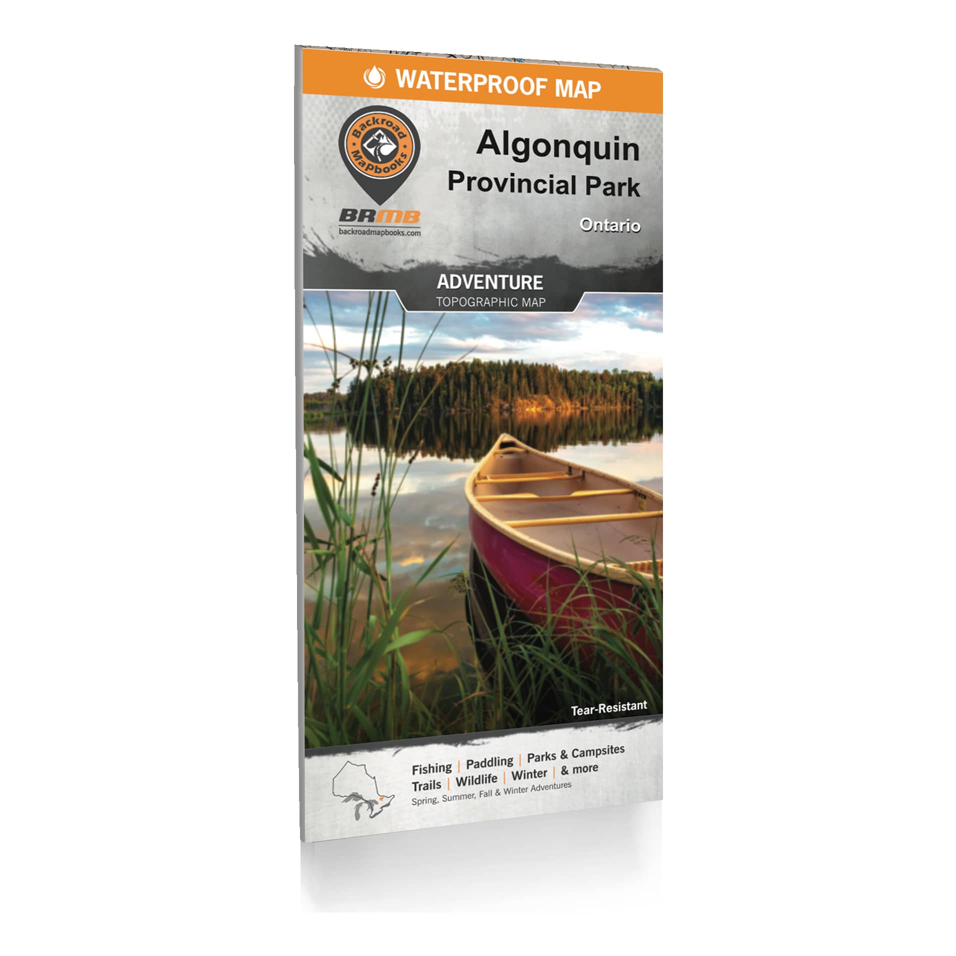 Backroad Mapbooks - Algonquin Provincial Park Ontario Waterproof Map ...