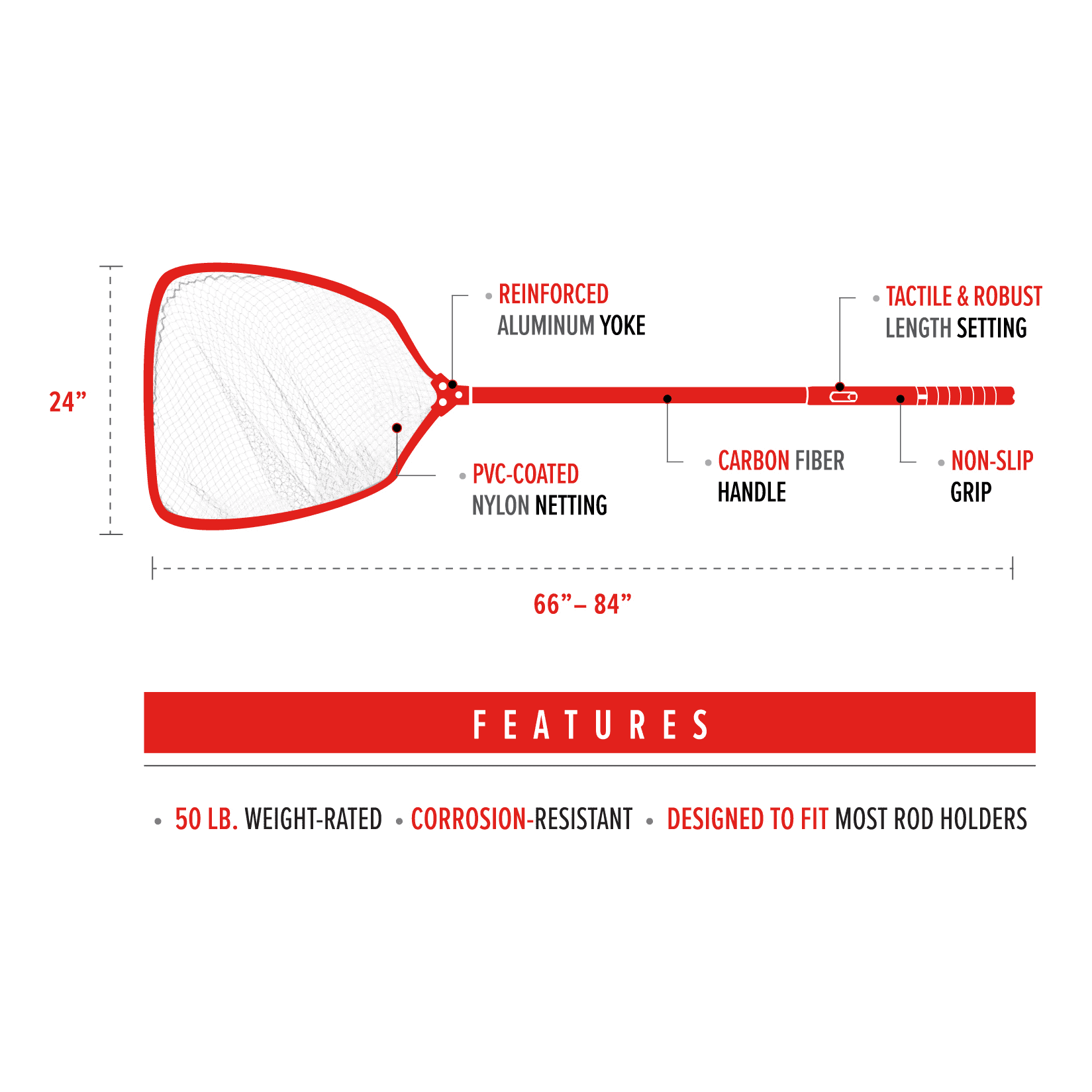 Bubba® Large Extendable Net | Cabela's Canada