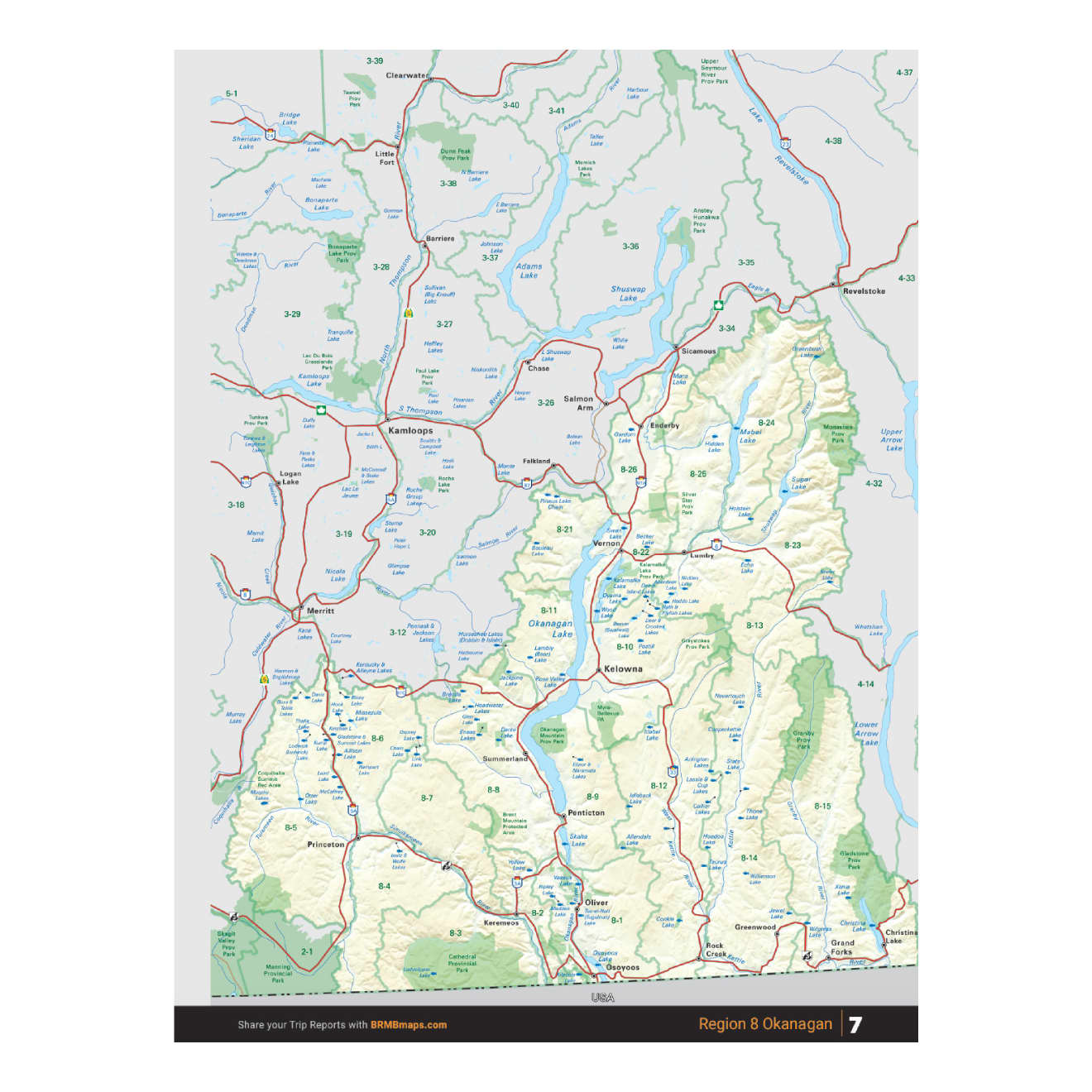 Backroad Mapbook - Thompson Okanagan BC Fishing Mapbook | Cabela's Canada