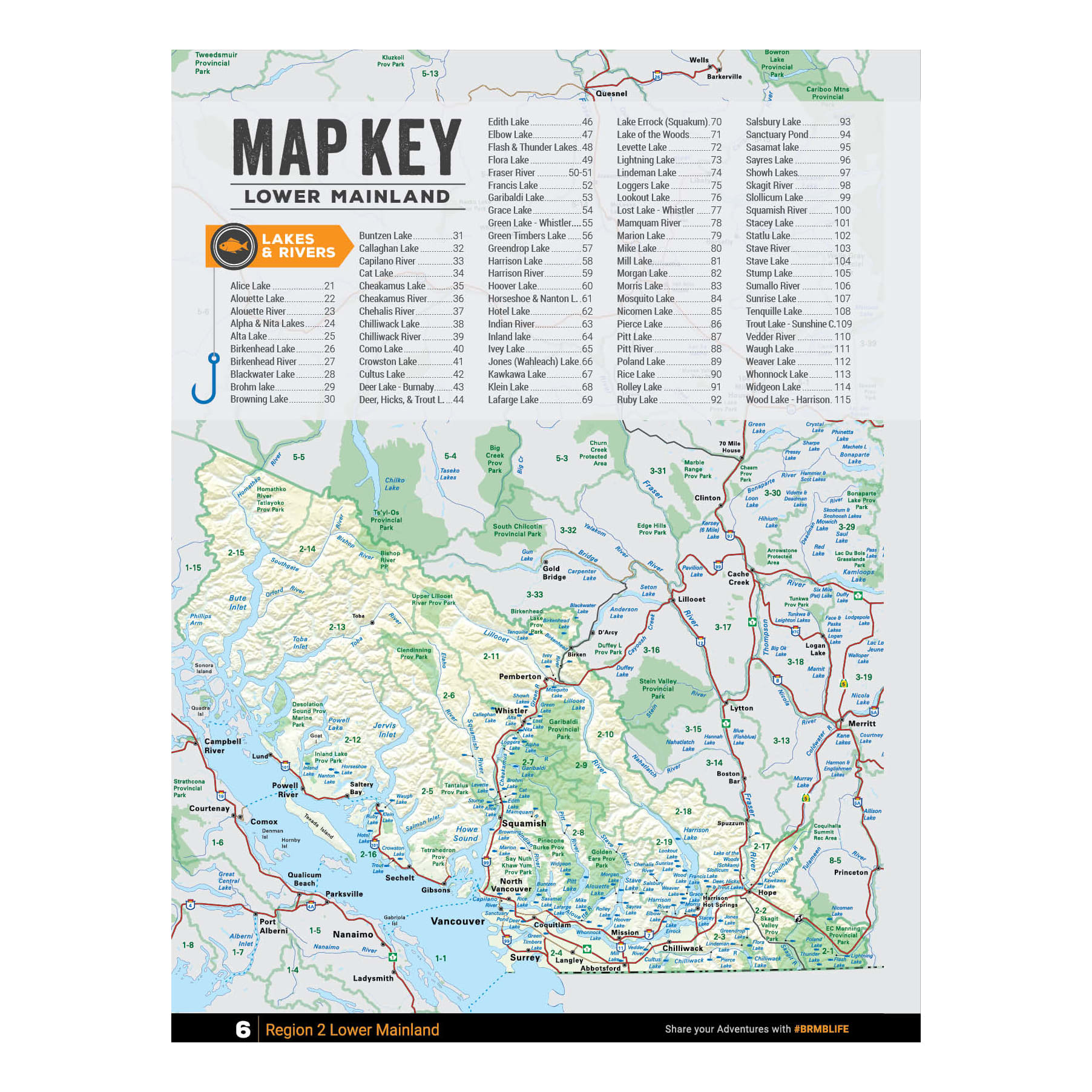 Backroad Mapbook - Lower Mainland BC Fishing Mapbook | Cabela's Canada