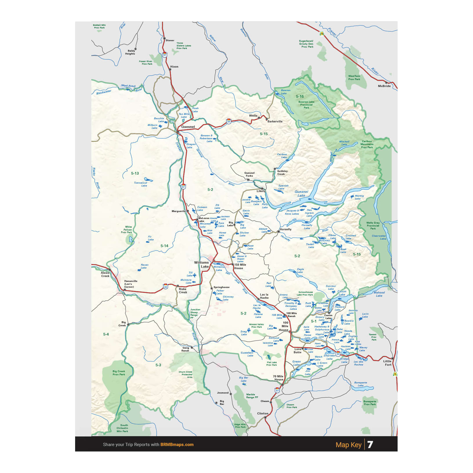 Backroad Mapbooks - Cariboo Lakes and Rivers Fishing Mapbook | Cabela's ...