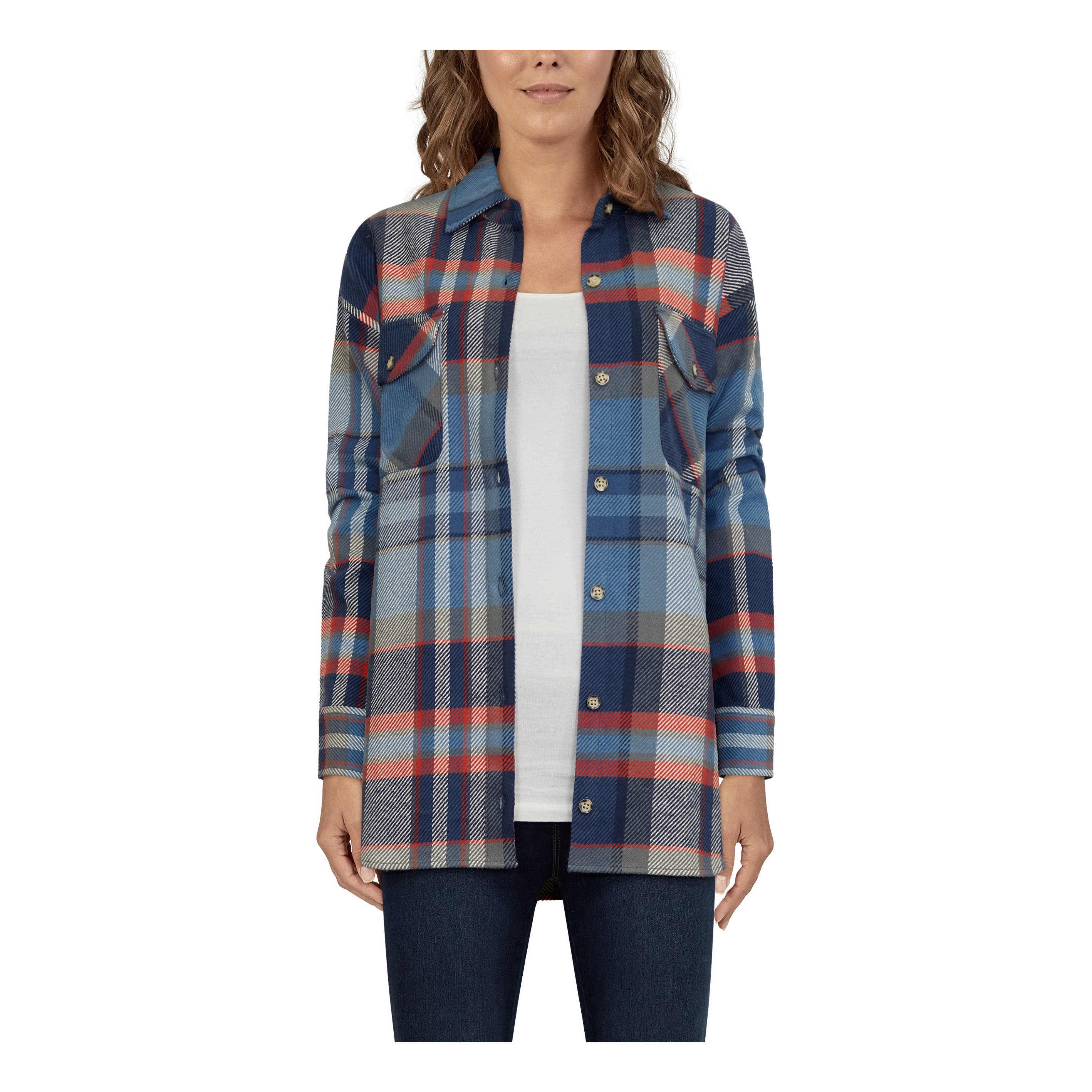 Natural Reflections® Women’s Fireside Flannel Long-Sleeve Shirt ...
