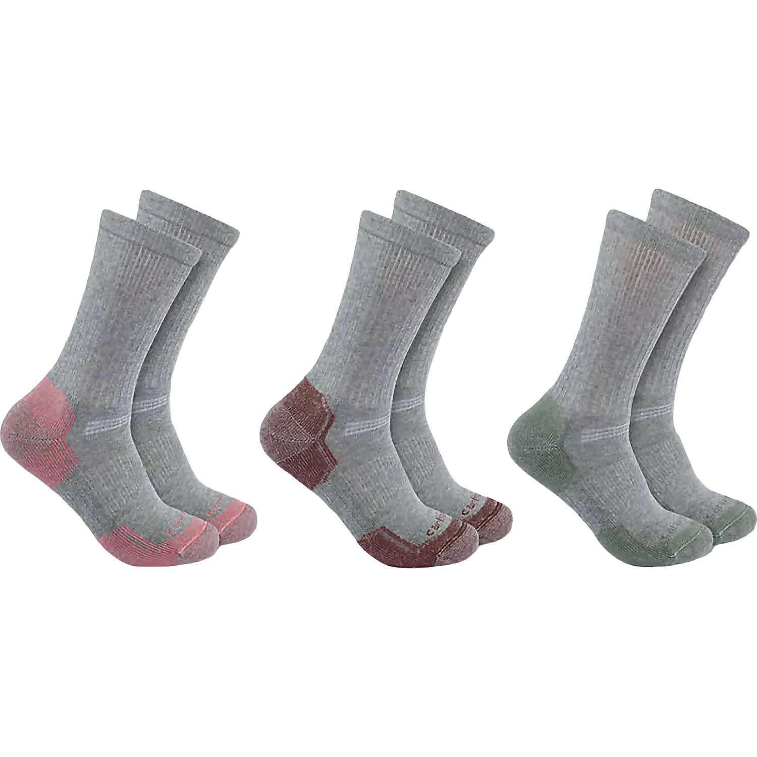 Carhartt® Women’s Midweight Cotton Blend Crew Sock – 3-Pack | Cabela's ...