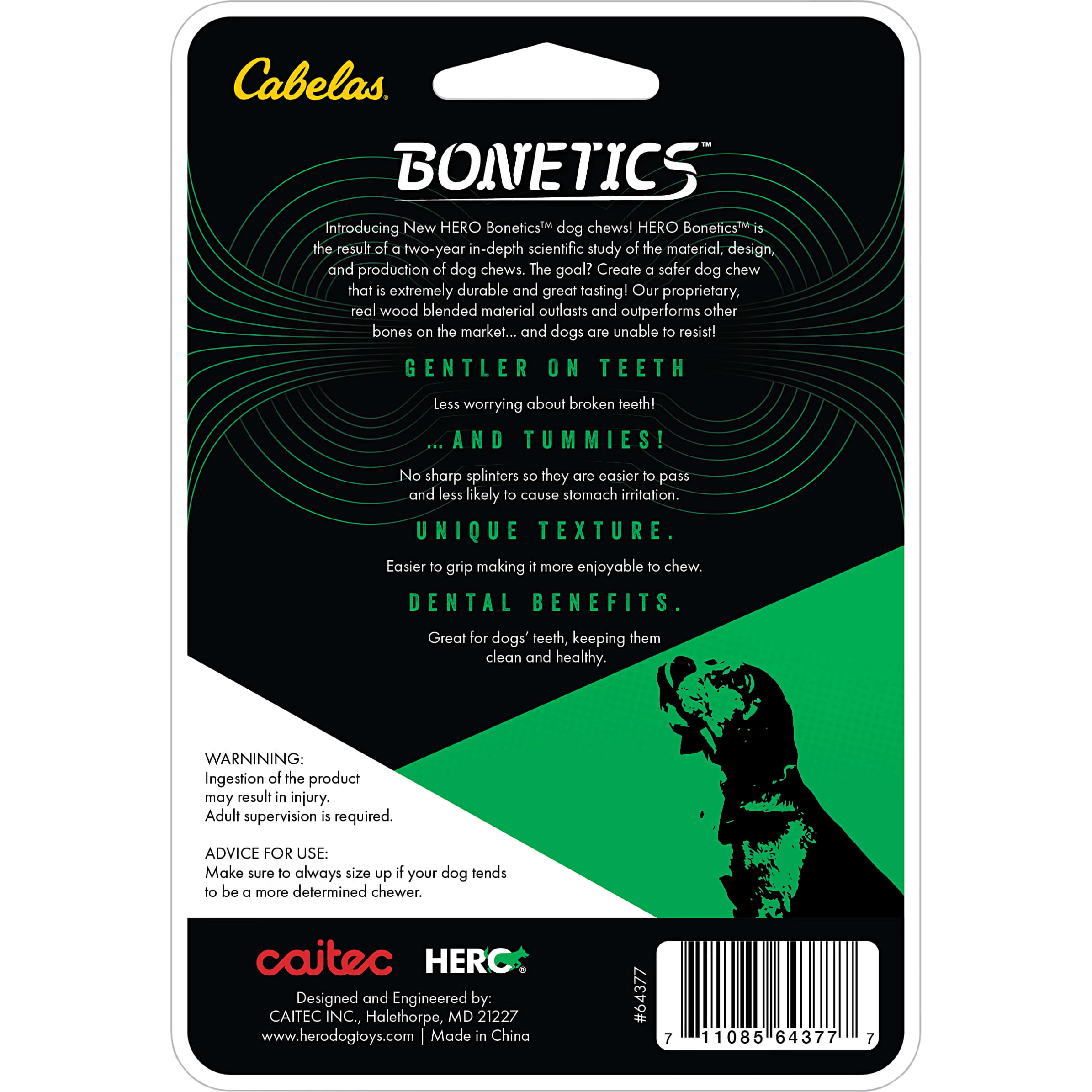 Cabela’s Bonetics® Medium Mint-Flavored Dental Bone Chew Toy | Cabela's ...