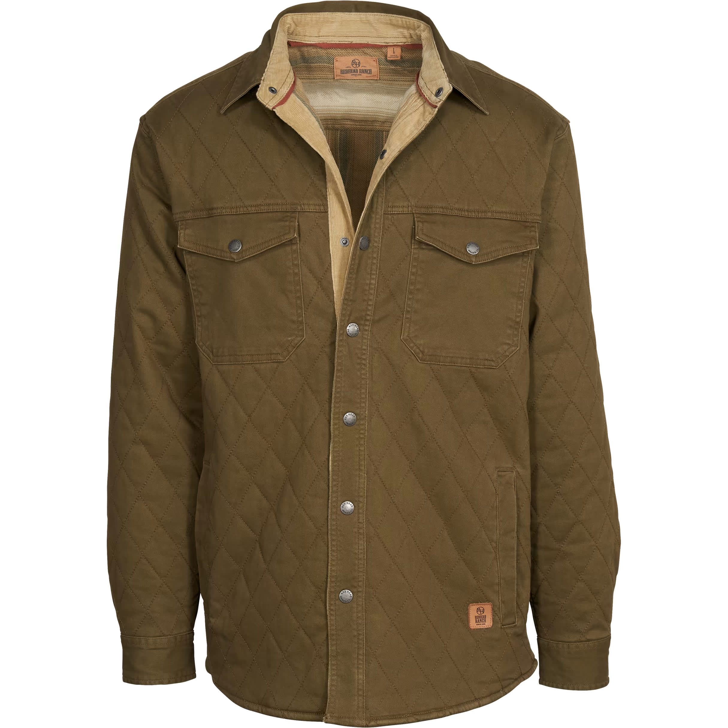 RedHead® Men’s Ranch Eagle Butte Quilted Long-Sleeve Overshirt | Cabela ...
