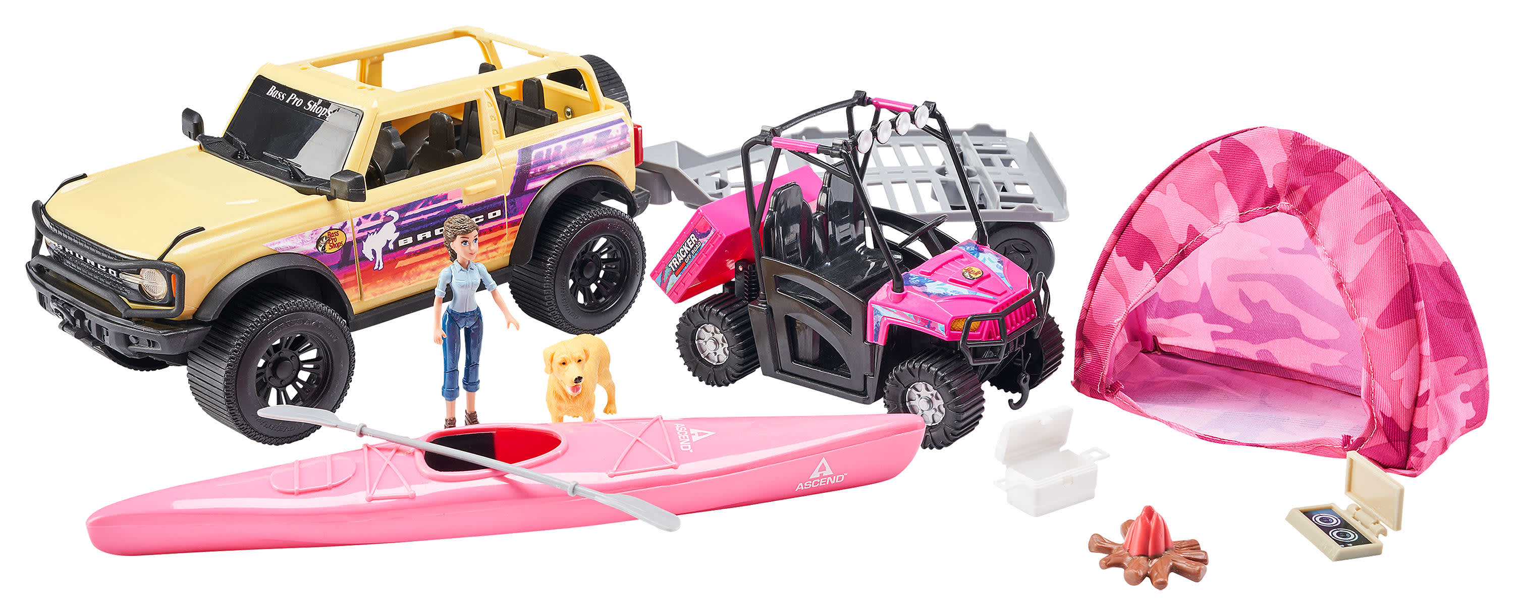 Bass Pro Shops® Deluxe Ford® Bronco® Camping Adventure Playset for Kids ...