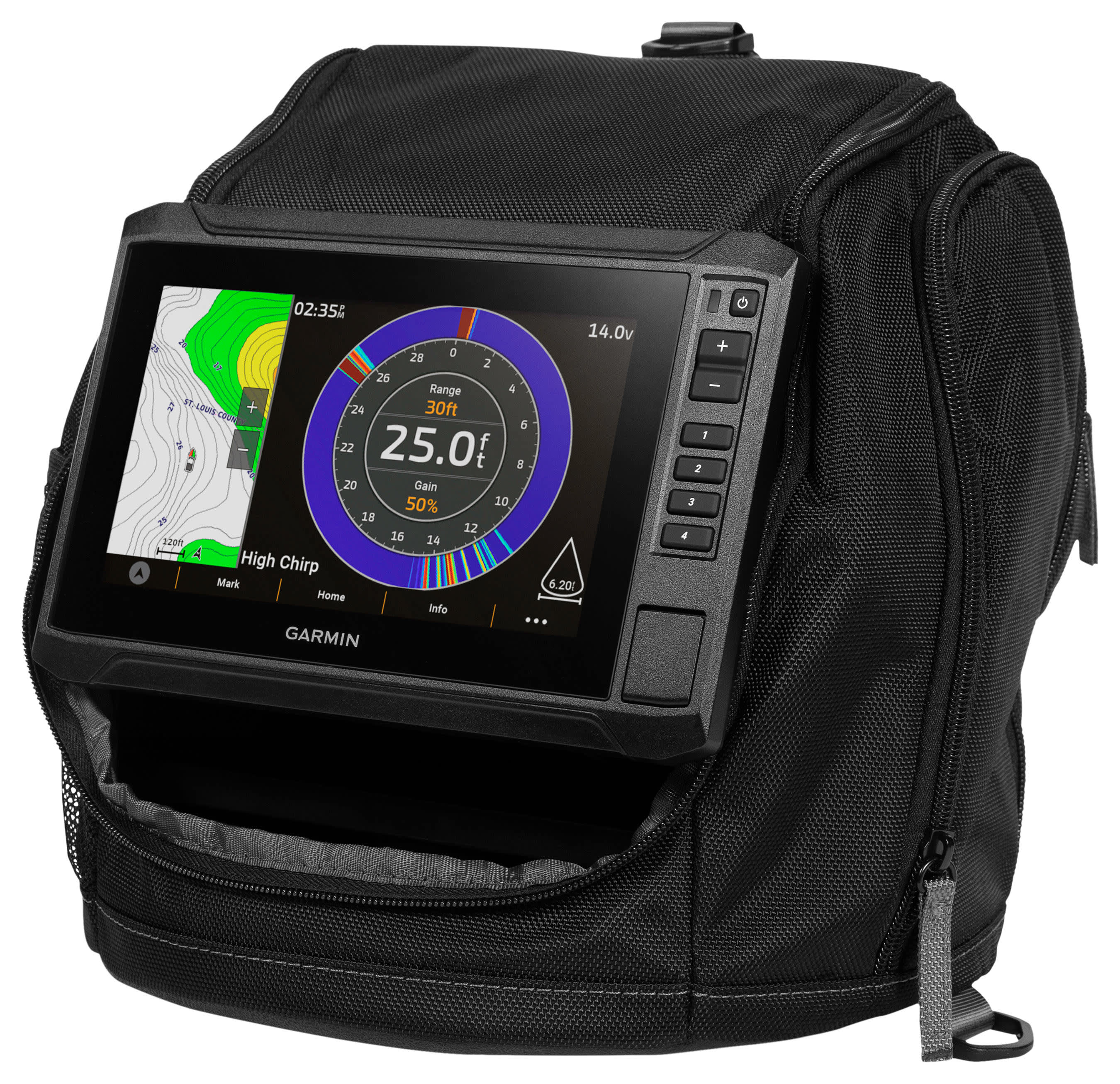 Garmin® ECHOMAP™ UHD2 7'' sv Ice-Fishing Bundle with 73sv Fish Finder ...