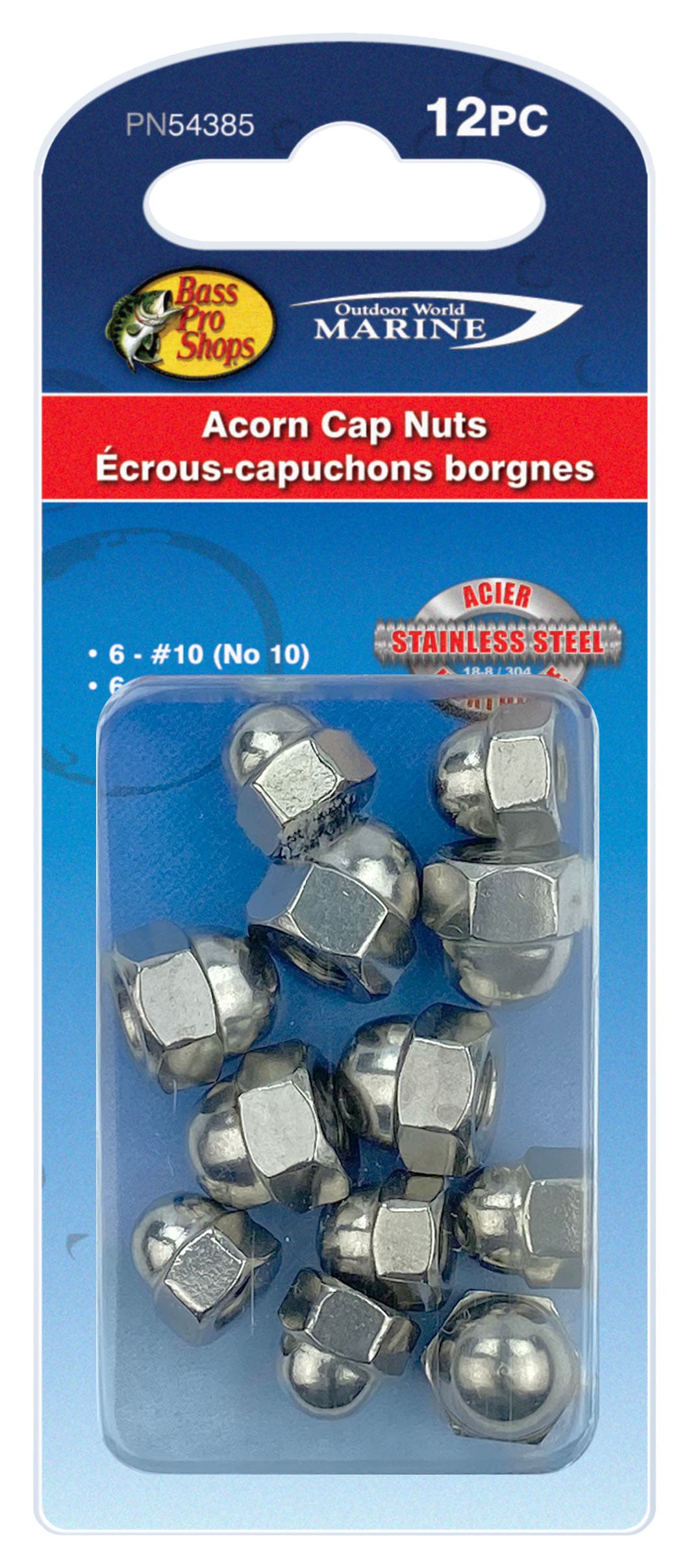 Bass Pro Shops® Stainless Steel Acorn Cap Nuts | Cabela's Canada