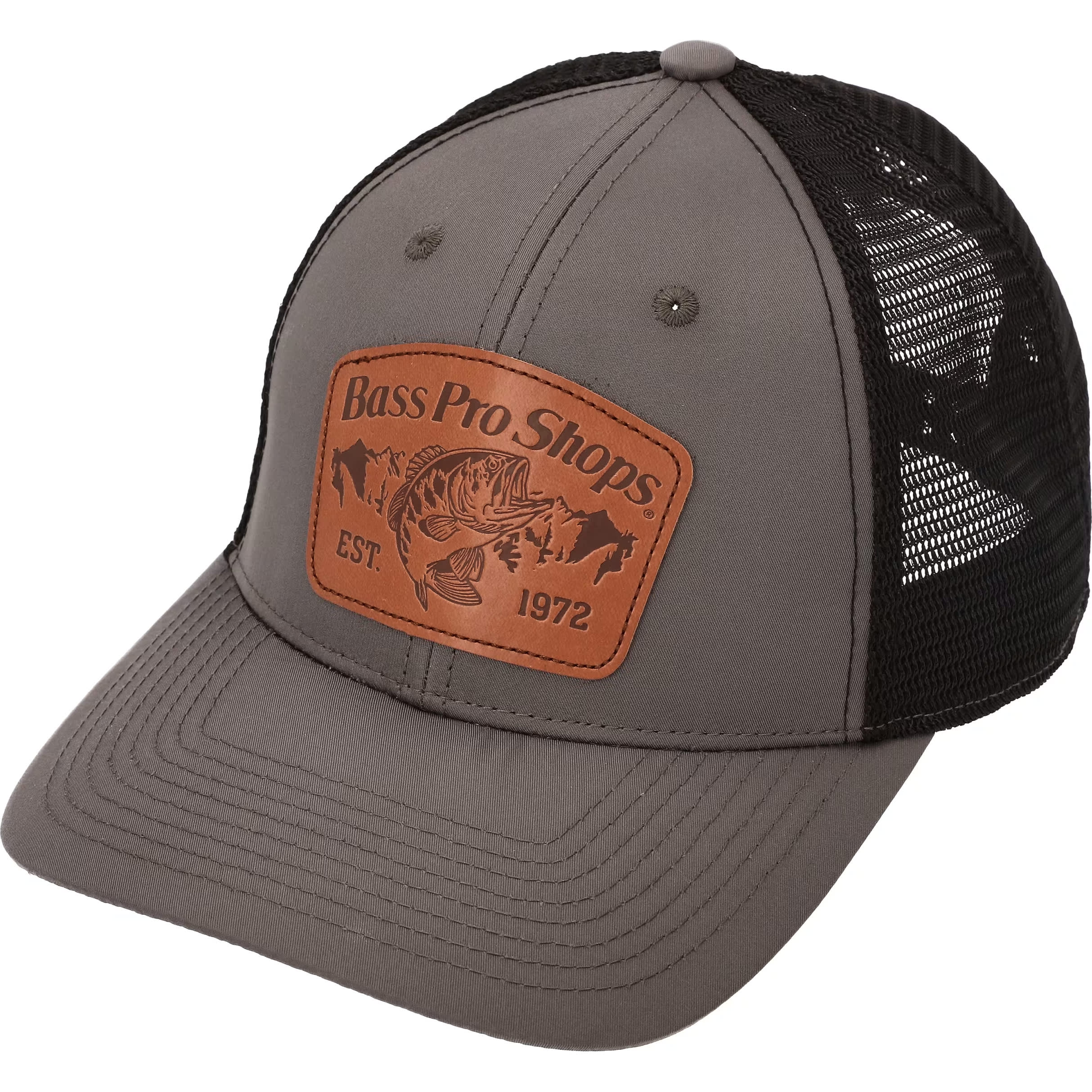 Bass Pro Shops® Men’s Leather Patch Mesh-Back Cap | Cabela's Canada