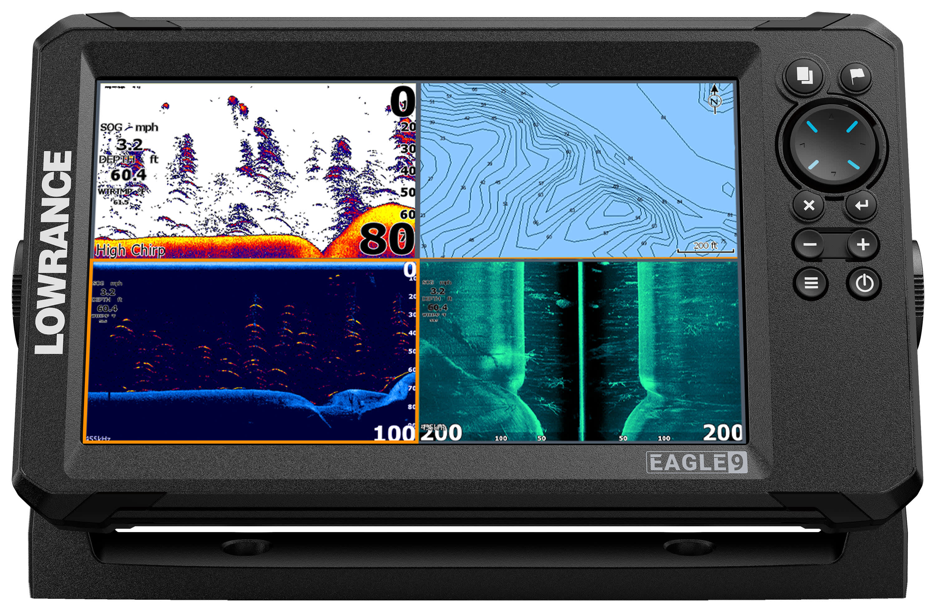 Lowrance® Eagle 9 Fish Finder/Chartplotter with TripleShot HD ...
