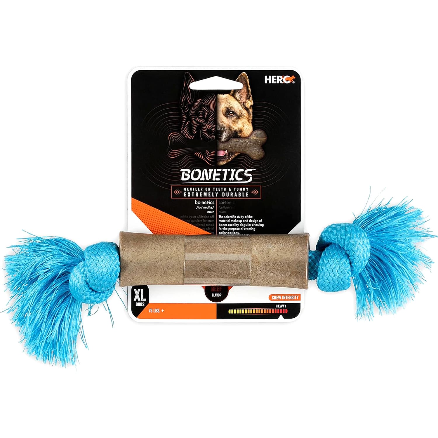 Hero Bonetics™ Tassel Bone Dog Chew Toy – XL Beef | Cabela's Canada