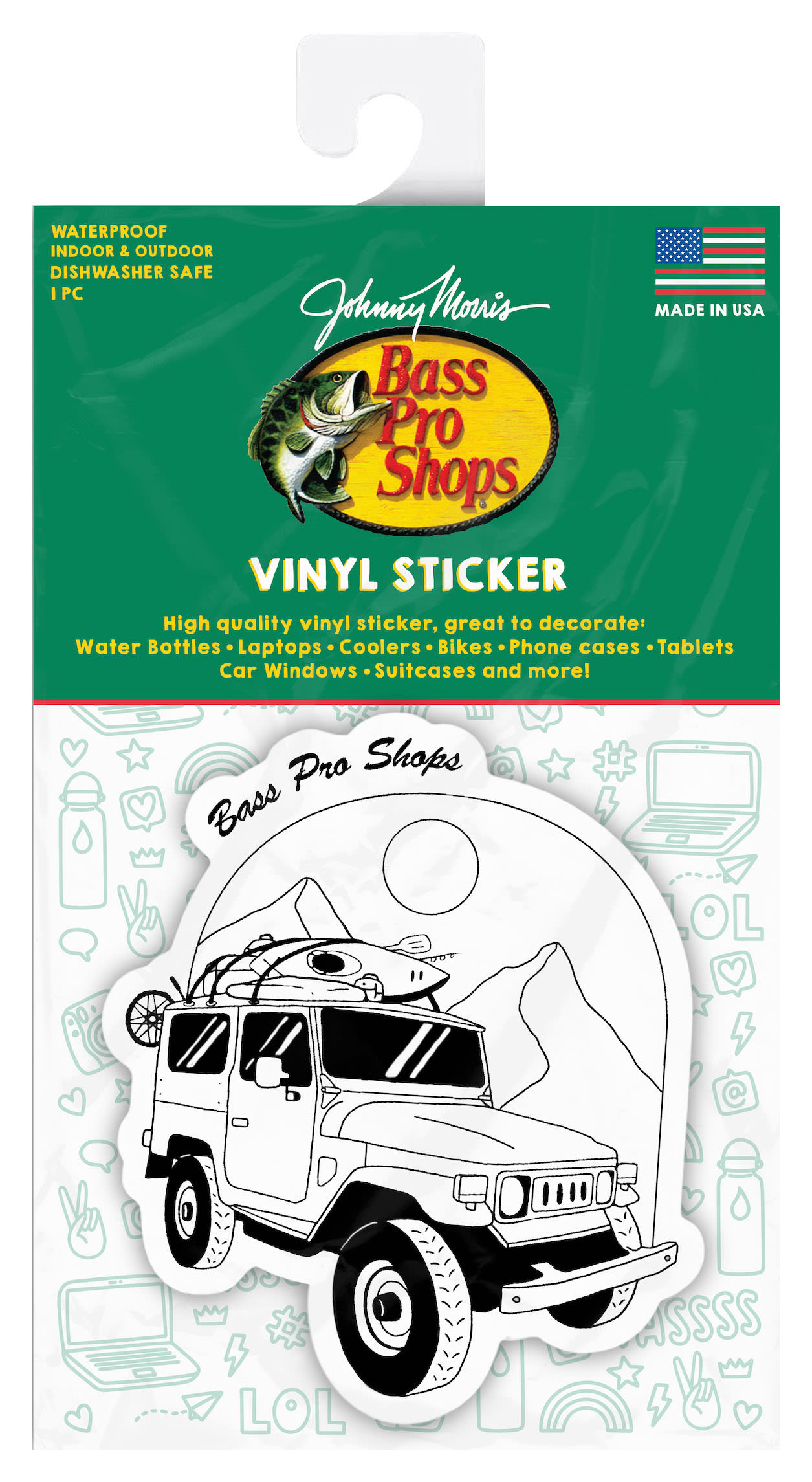 Bass Pro Shops® Vinyl Sticker Cabelas Canada