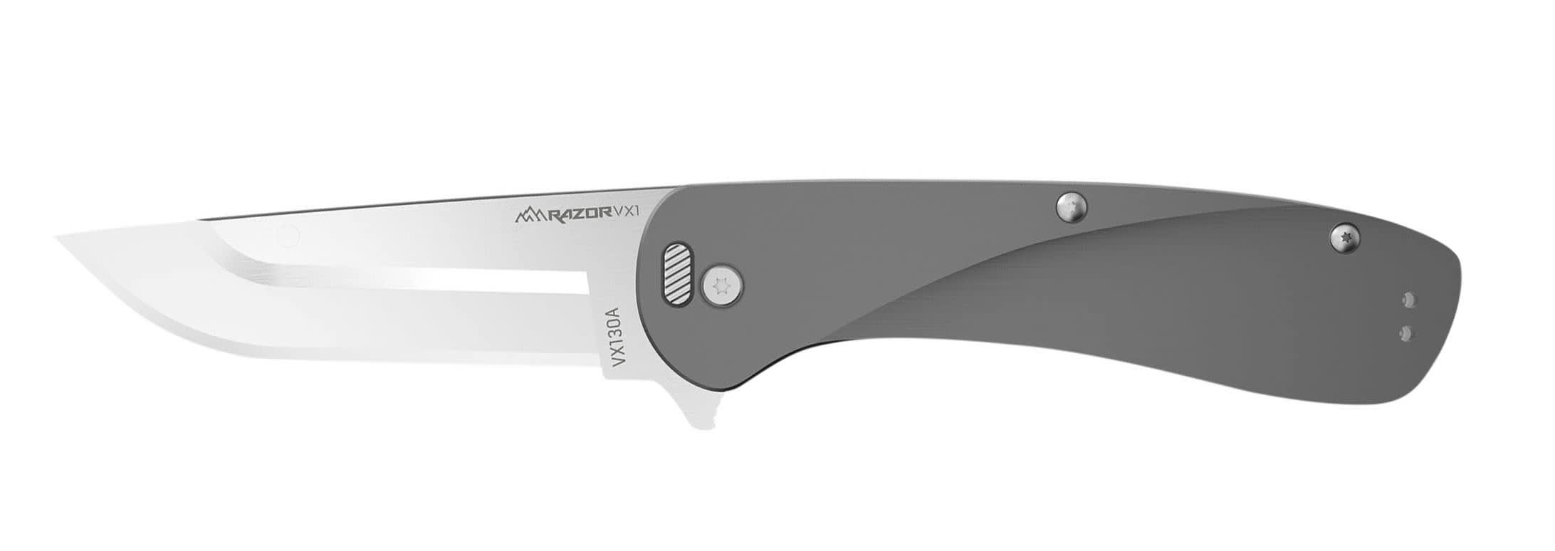 Outdoor Edge® Razor VX1A Anodized-Aluminum Handle Folding Knife ...