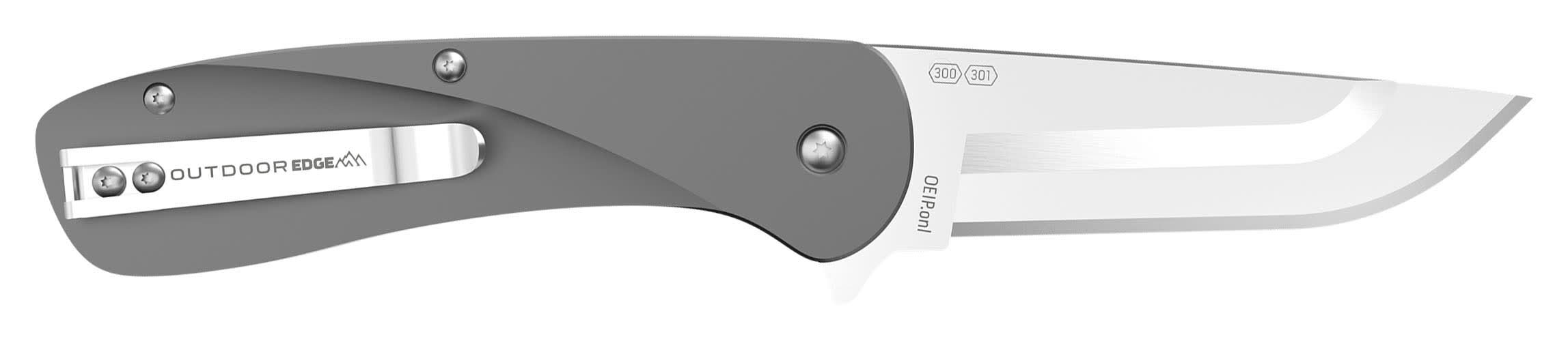 Outdoor Edge® Razor VX1A Anodized-Aluminum Handle Folding Knife ...