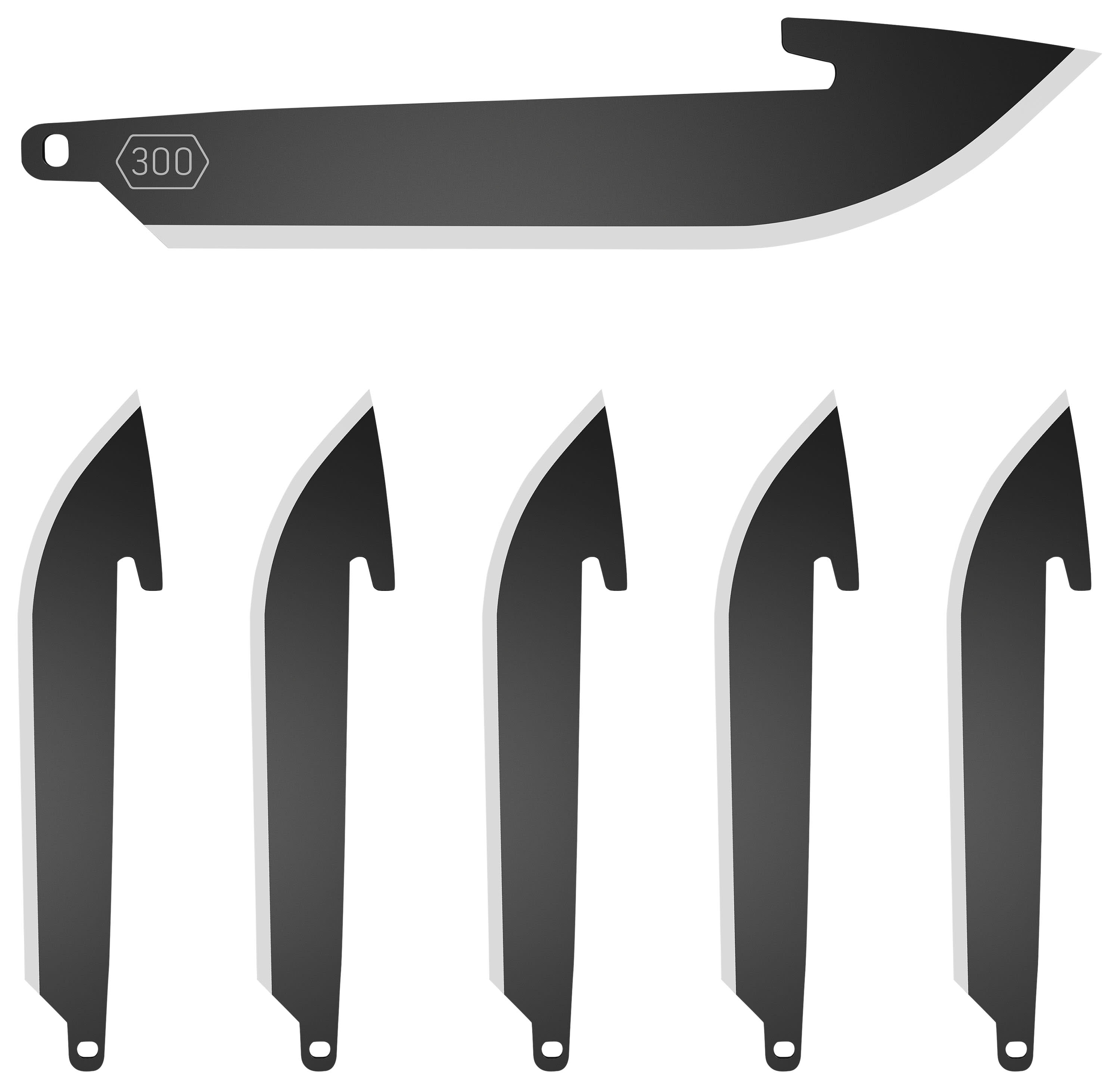 Outdoor Edge® RazorSafe Drop Point Knife Replacement Blades - Black - 3 ...