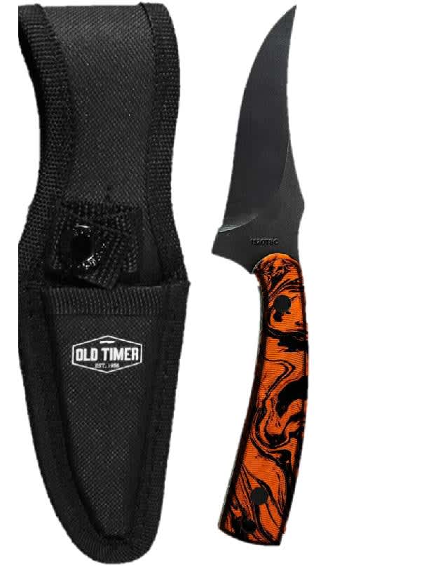 Old Timer Orange Camouflage Sharpfinger Fixed Blade Knife | Cabela's Canada