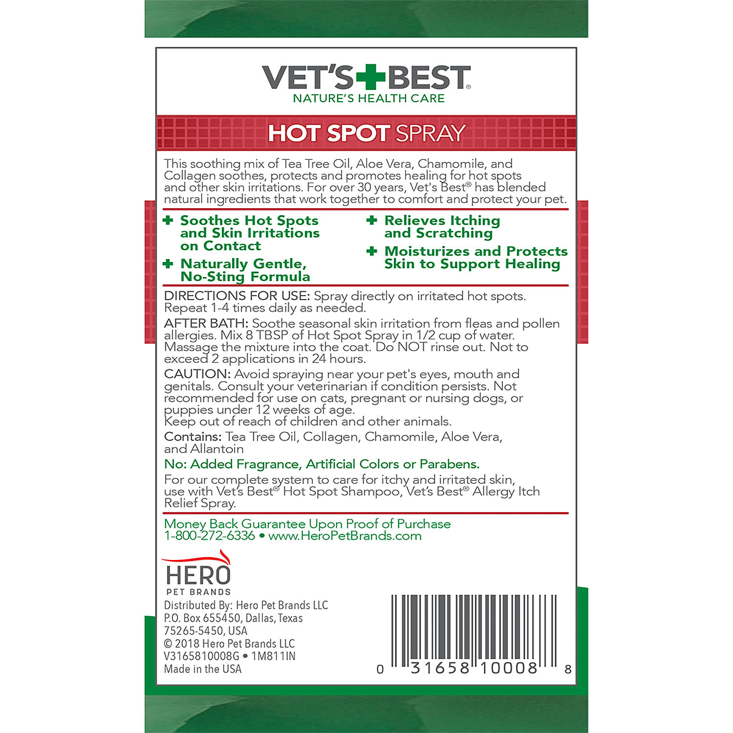 Vet’s Best Hot Spot Spray | Cabela's Canada